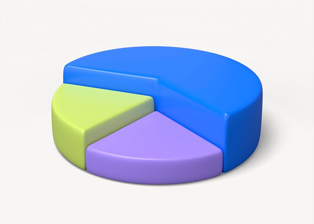 Funky pie chart business graph | Premium Photo - rawpixel