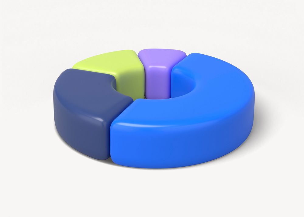 Circular chart graph 3d rendered | Free Photo - rawpixel