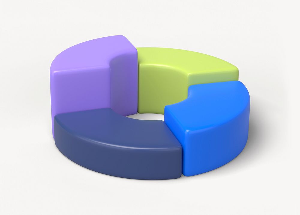 Doughnut chart graph 3d rendered | Premium Photo - rawpixel