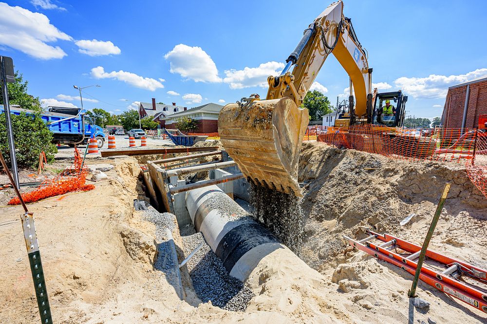 Town Creek Culvert construction, September | Free Photo - rawpixel