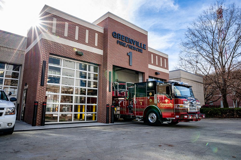 Tiller Truck DedicationGreenville Fire/Rescue's new | Free Photo - rawpixel