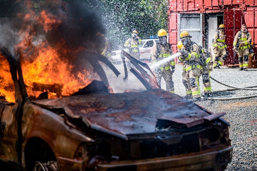 LP gas fire training | Free Photo - rawpixel