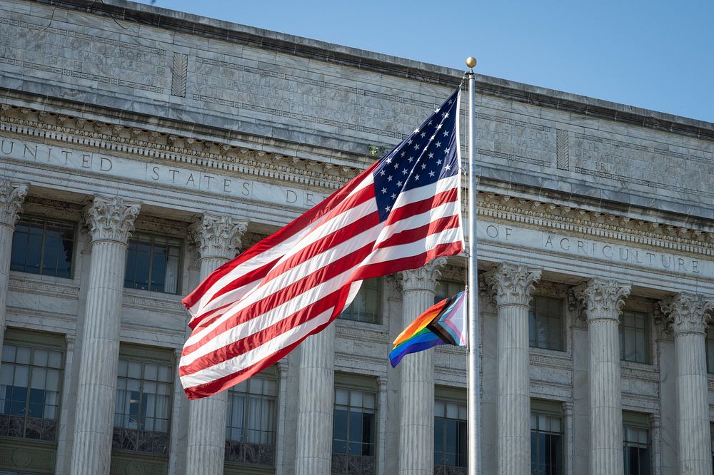 Pride Flag at the U.S. | Free Photo - rawpixel