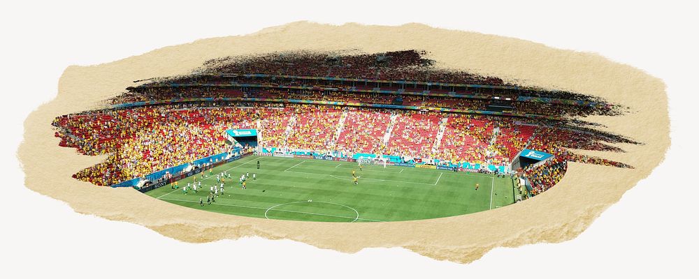 Football & soccer stadium collage | Premium PSD - rawpixel