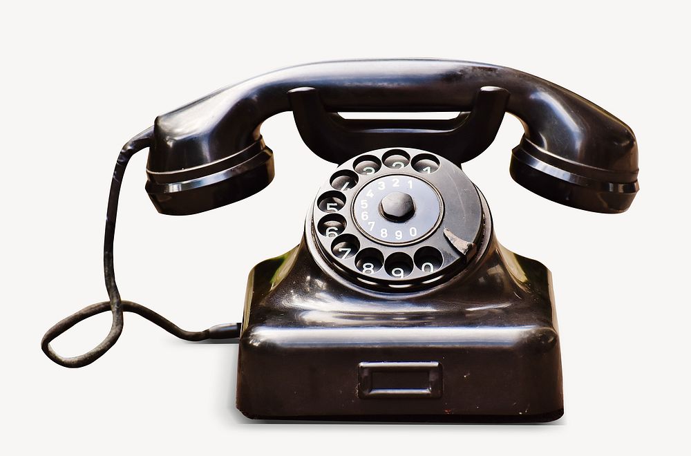 Analog phone isolated design | Free Photo - rawpixel