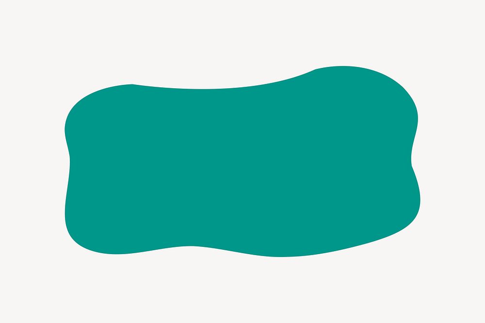 Green wavy rectangle shape vector | Premium Vector - rawpixel