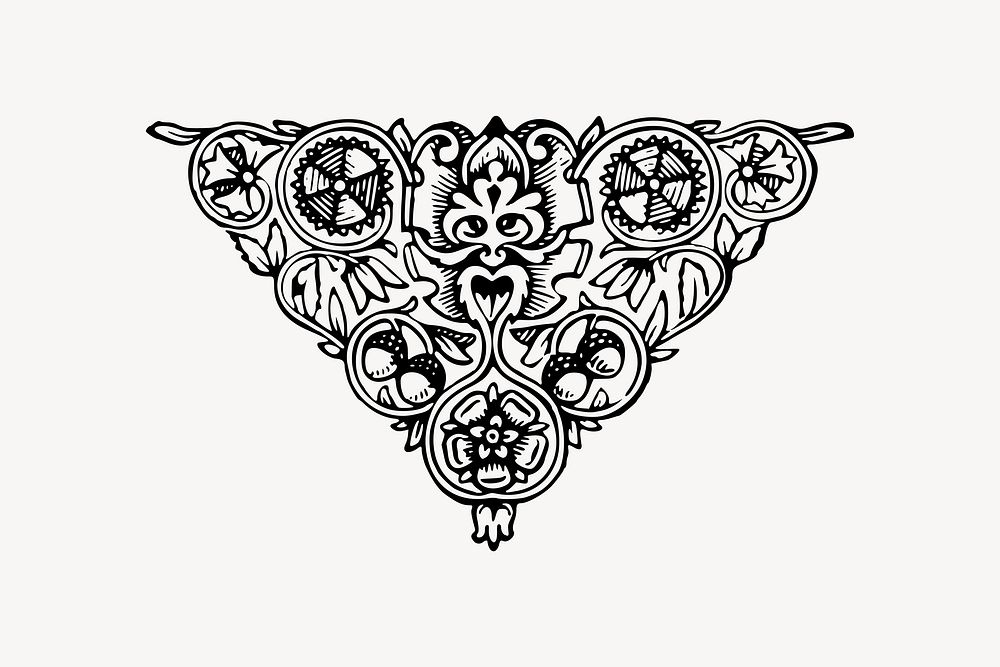 Decorative triangle clipart, illustration vector. | Free Vector - rawpixel