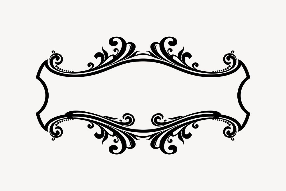 Vintage ornamental frame clipart, illustration | Free Vector - rawpixel