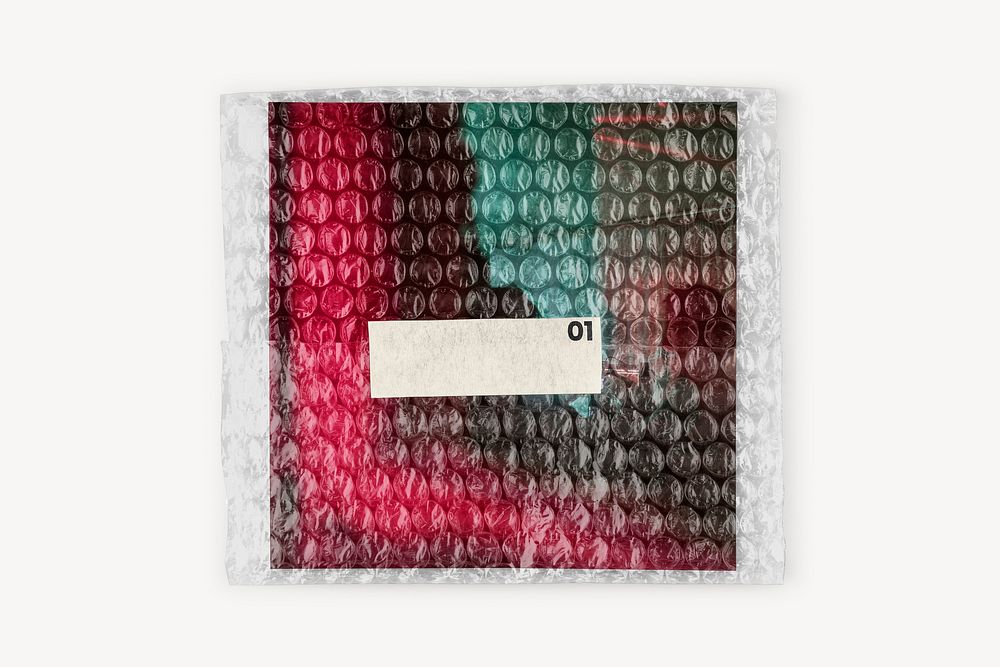 Bubble wrapped card collage element | Premium Photo - rawpixel
