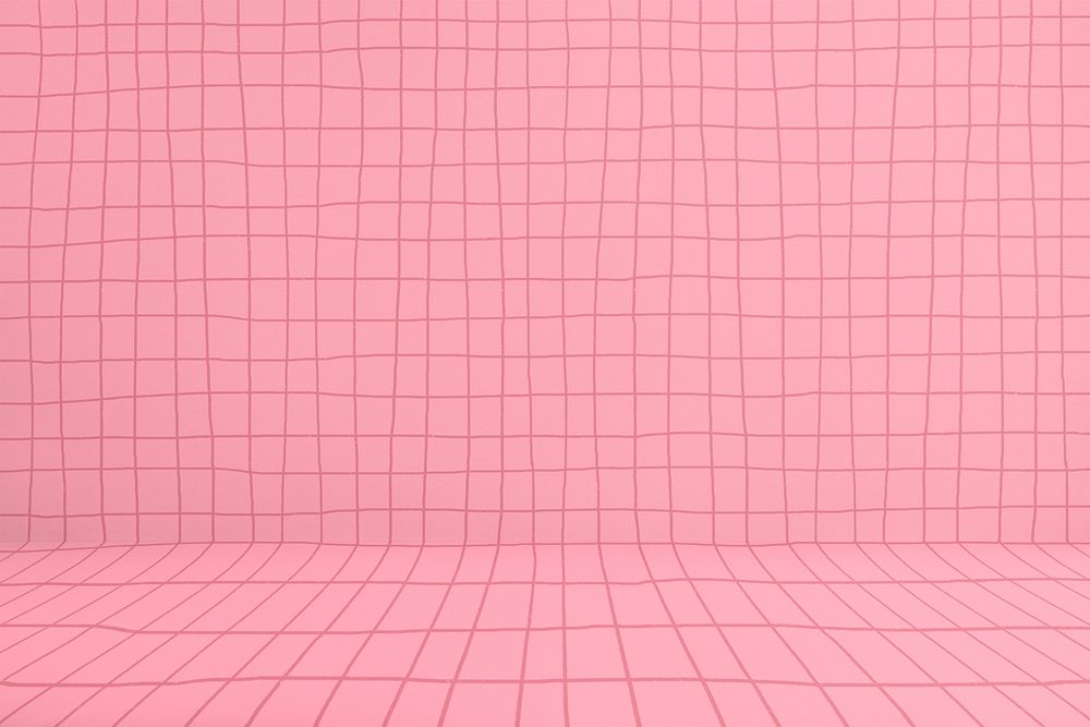 Pink grid pattern product backdrop | Premium Photo - rawpixel