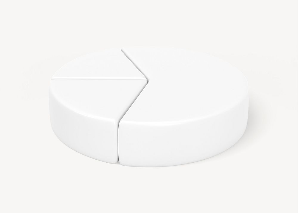 White pie chart business graph | Premium Photo - rawpixel