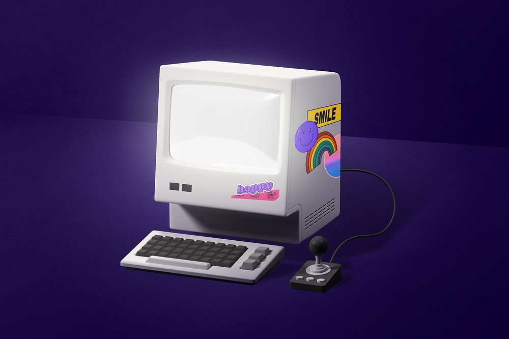 Retro gaming computer, 3D rendering | Premium Photo - rawpixel