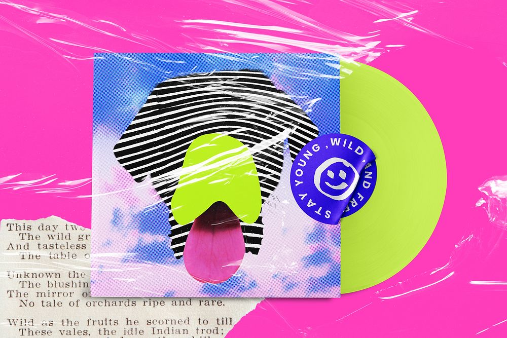 Cool vinyl record cover with plastic | Premium Photo - rawpixel