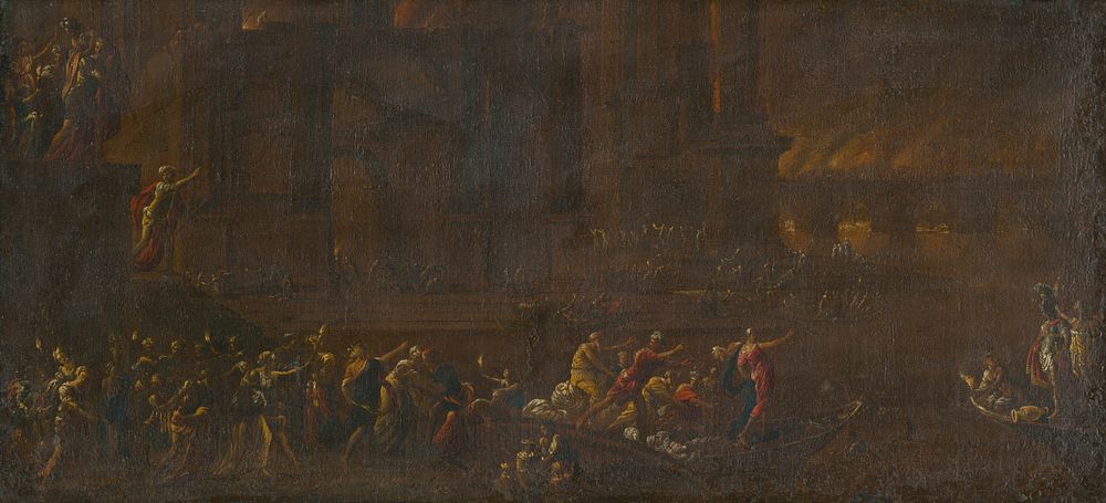 Burning rome | Free Photo Illustration - rawpixel