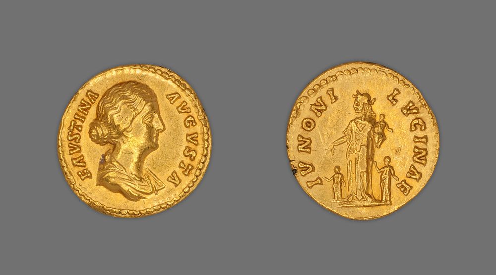 Aureus (Coin) Portraying Empress Faustina | Free Photo - rawpixel