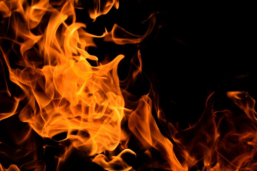 Blazing flame background, fire image | Premium PSD - rawpixel