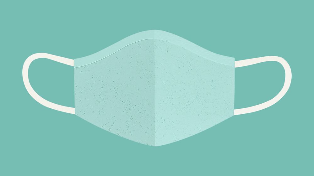 Covid-19 face mask collage element | Premium PSD - rawpixel