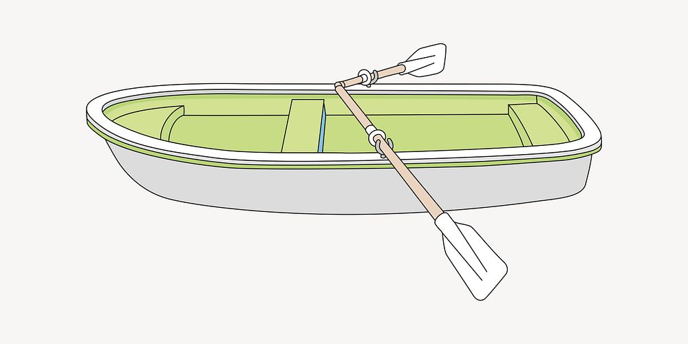 Paddle boat clipart illustration vector | Free Vector - rawpixel