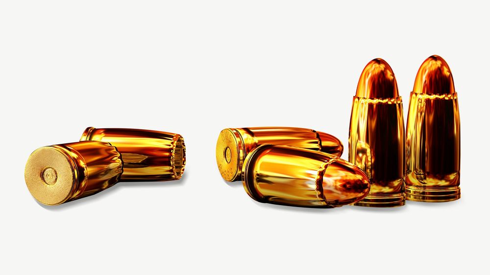Gold bullets collage element psd | Free PSD - rawpixel