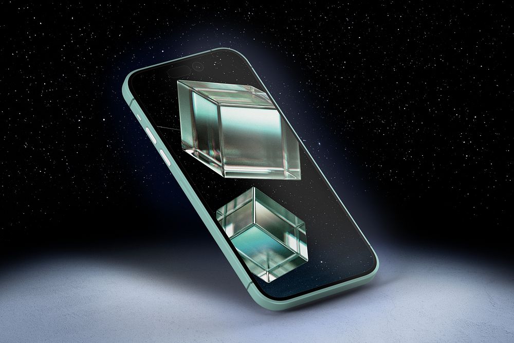 3D smartphone screen, space design | Free Photo - rawpixel