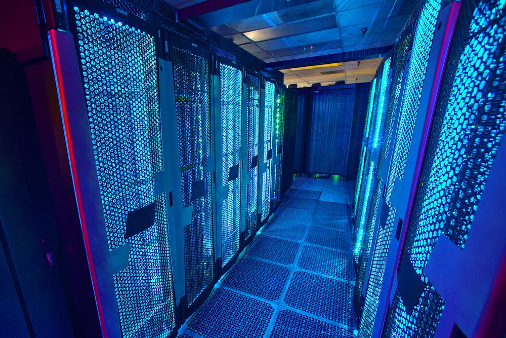 Blue supercomputer background, digital remix | Premium Photo - rawpixel