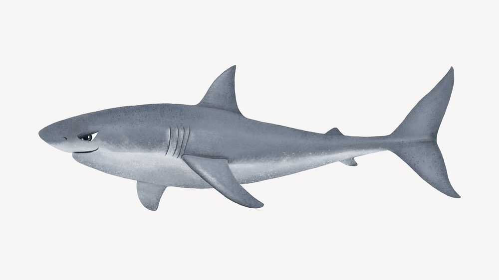 Angry shark desktop wallpaper background | Premium Photo Illustration ...