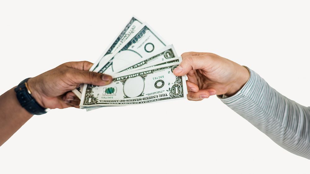 Exchanging money isolated image | Premium Photo - rawpixel
