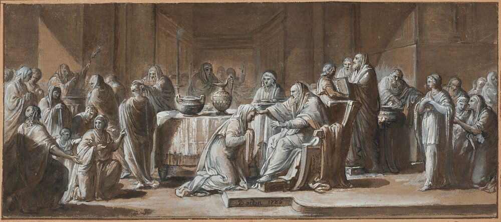 Confirmation (1786) Jean Hippolyte Bardin | Free Photo Illustration ...