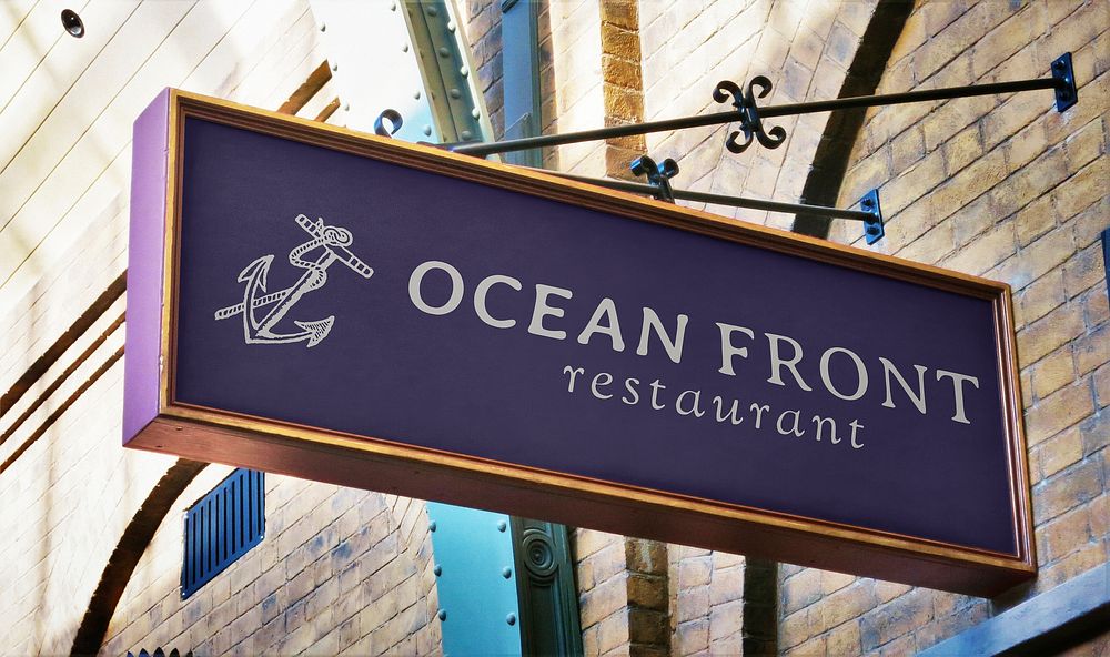 Restaurant sign mockup, editable design | Premium PSD Mockup - rawpixel