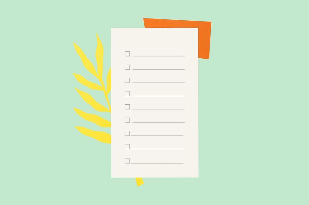 Note pad with cute plant | Premium Photo - rawpixel