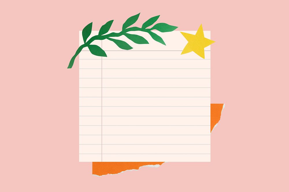 Note pad cute plant doodles | Free Photo - rawpixel
