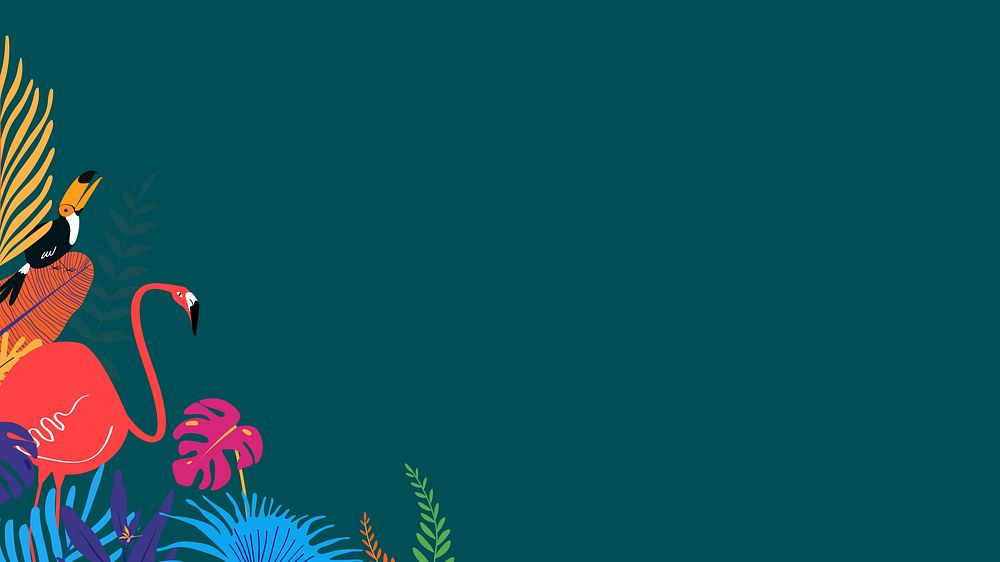 Colorful tropical bird desktop wallpaper, | Premium Photo - rawpixel