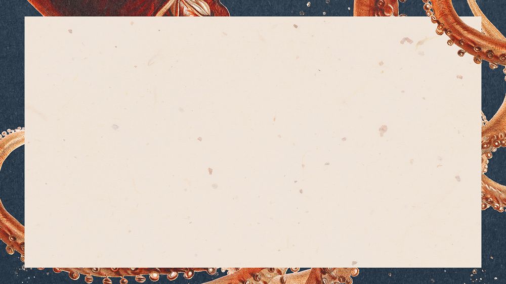 Sea octopus frame desktop wallpaper, | Premium Photo - rawpixel