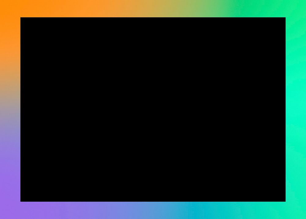 Colorful gradient frame background, black | Premium Photo - rawpixel