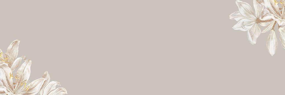 Vintage white flower background, greige | Premium Photo - rawpixel