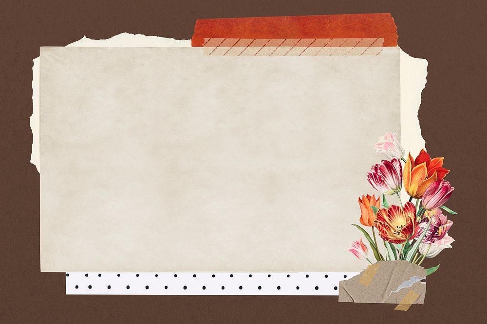 Autumn aesthetic frame, ripped paper | Premium PSD - rawpixel