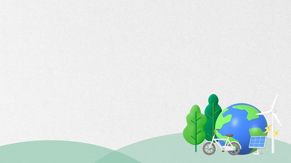 Sustainable environment border desktop wallpaper | Free Photo - rawpixel