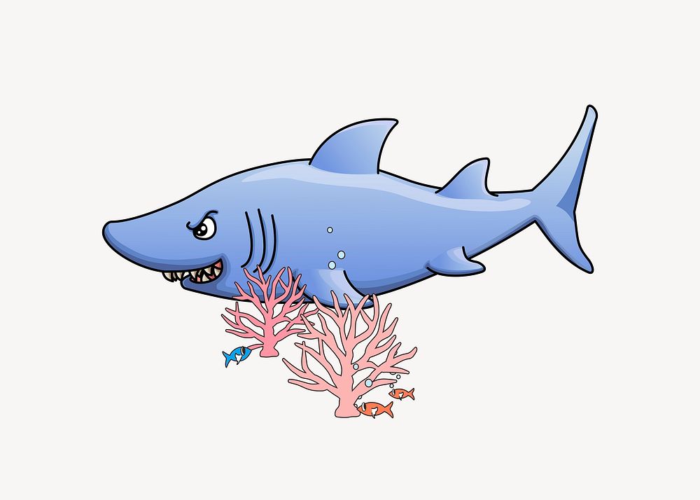 Shark illustration, clip art. Free | Free Photo - rawpixel