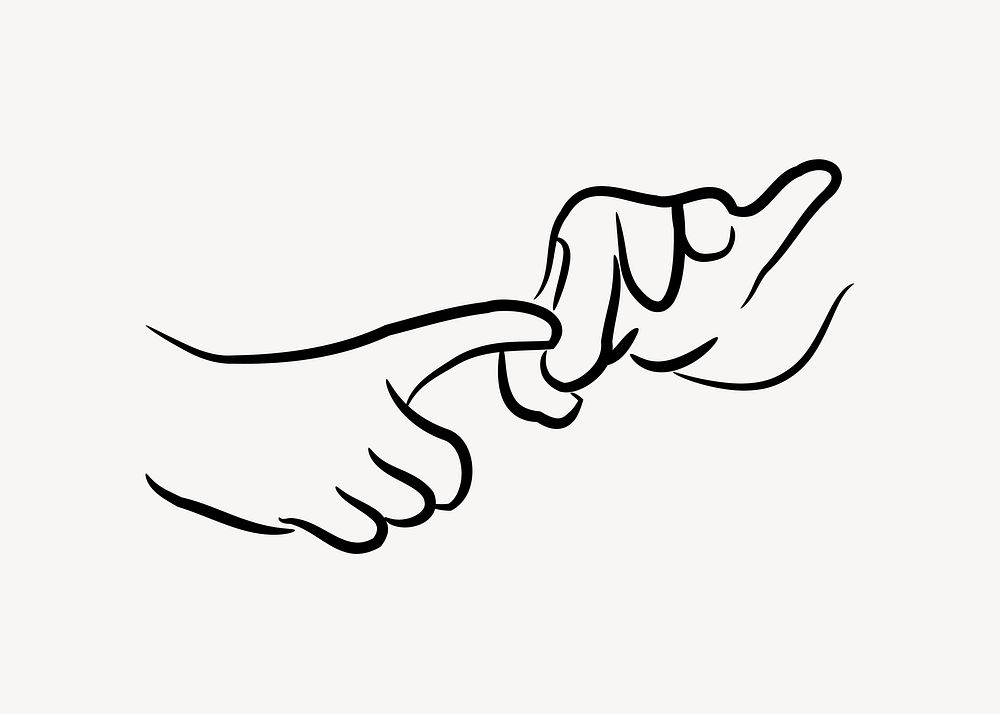 Hand gesture clipart, sign language | Free Vector - rawpixel