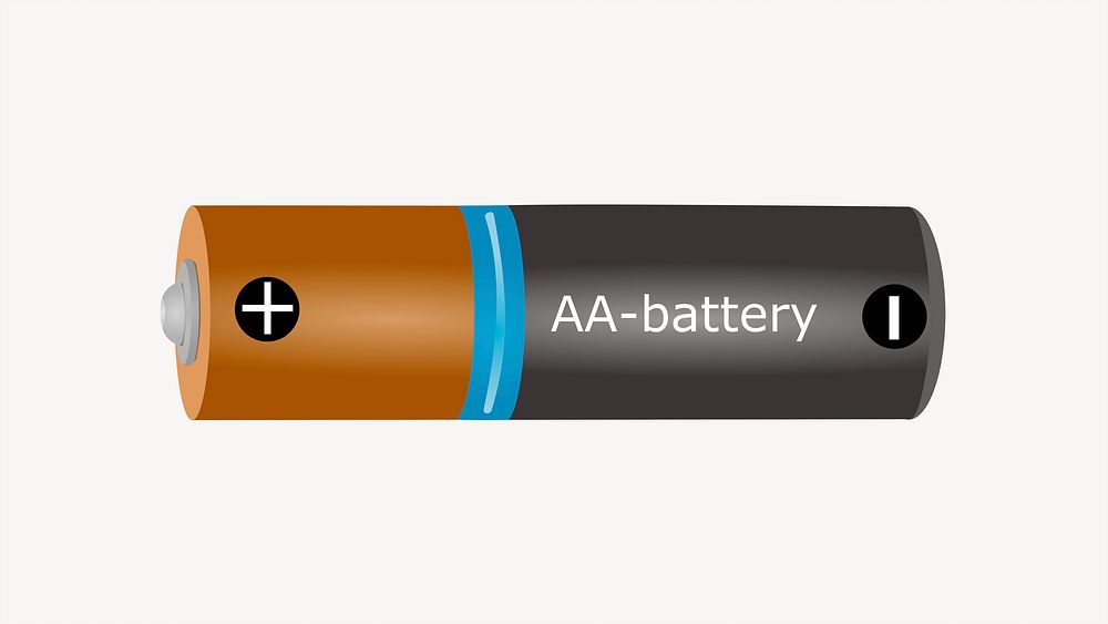 AA battery clipart, illustration psd | Free PSD - rawpixel