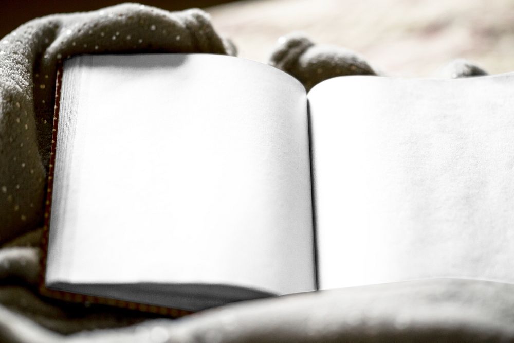 Open reading book, blank design | Premium Photo - rawpixel