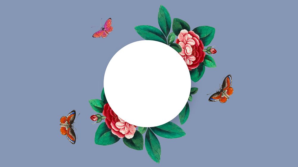 Vintage desktop wallpaper, round shape, | Free Photo - rawpixel