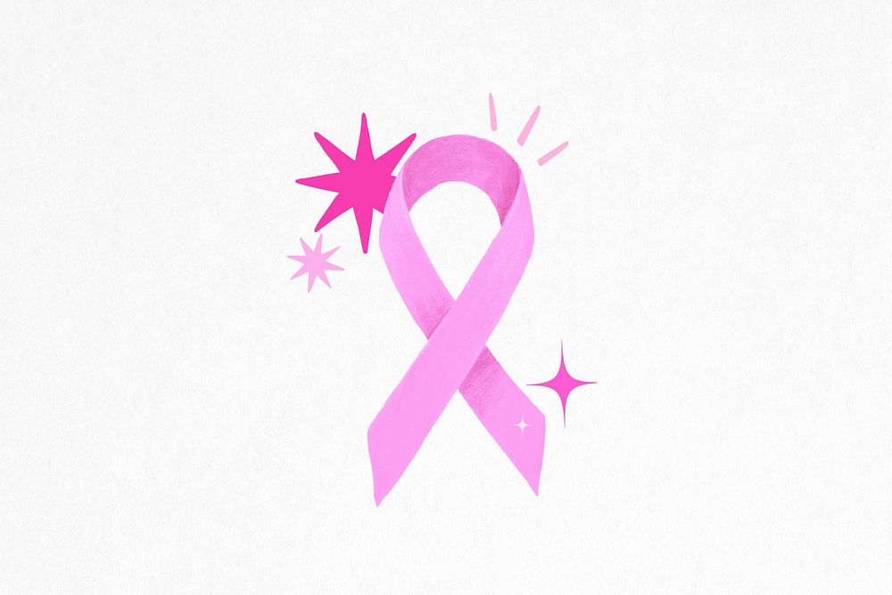 Pink ribbon, cancer awareness illustration | Premium Photo - rawpixel