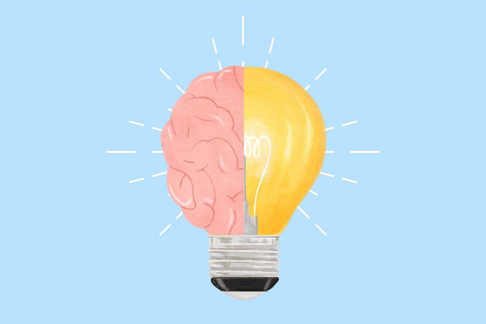 Light bulb brain, creative ideas | Free Photo - rawpixel
