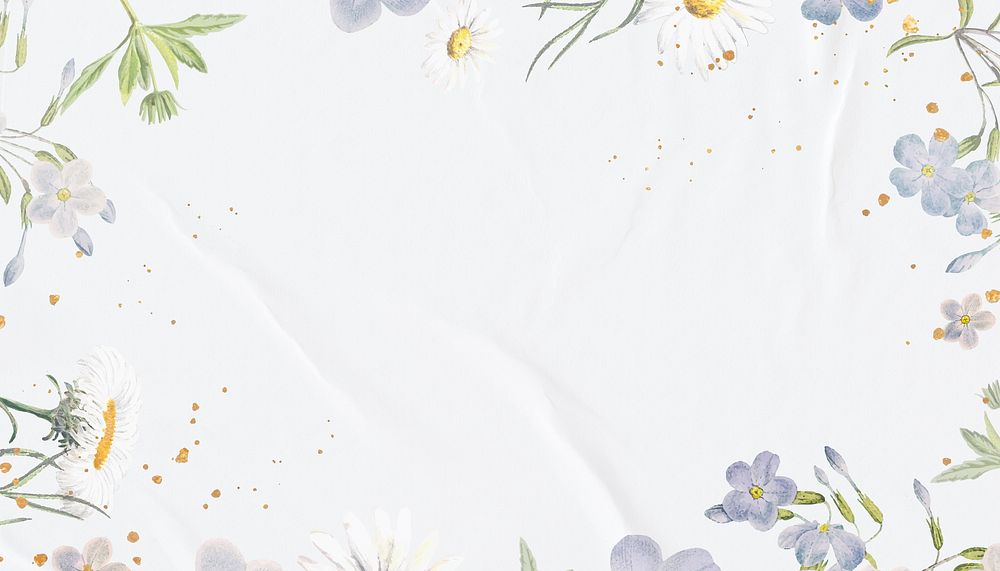 Aesthetic vintage flower border background | Premium Photo - rawpixel