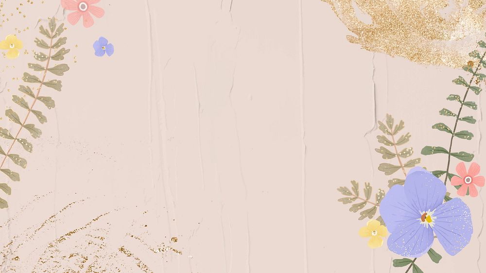 Pastel spring flower desktop wallpaper | Free Photo - rawpixel