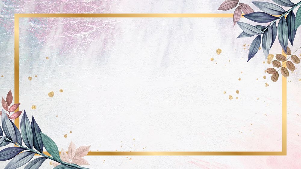 Plant border, pastel desktop wallpaper | Free Photo - rawpixel