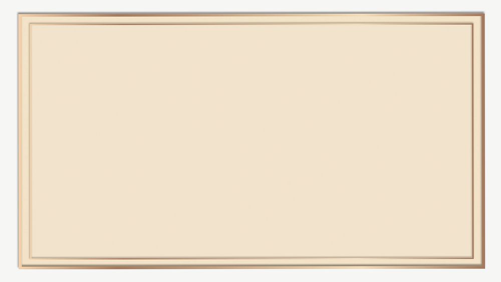 Beige frame desktop wallpaper psd | Premium PSD - rawpixel