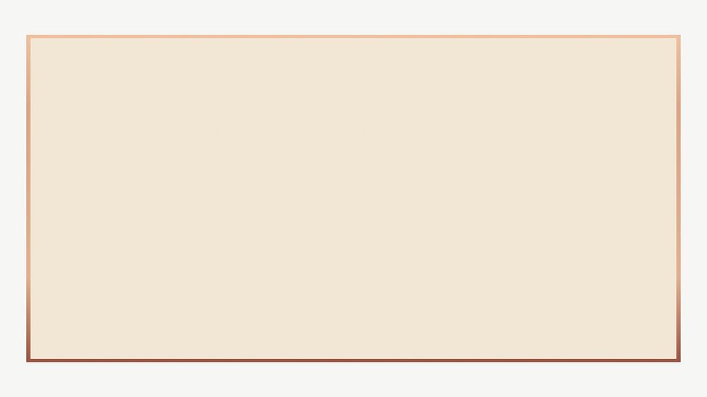 Beige frame desktop wallpaper psd | Premium PSD - rawpixel