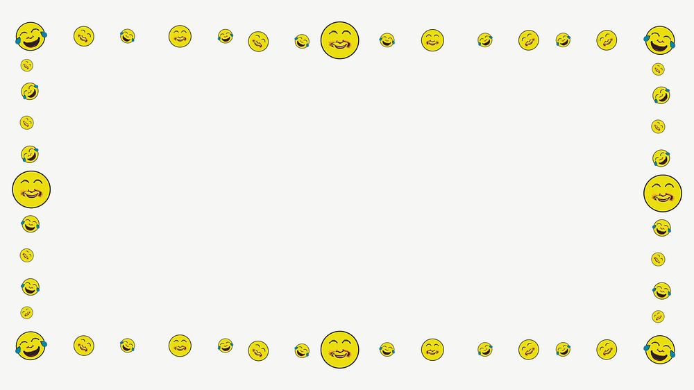 Emoticon frame desktop wallpaper psd | Premium PSD - rawpixel